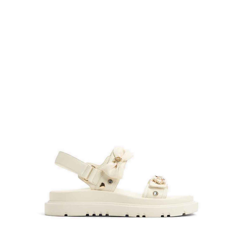 Gemima Women's Flat Sandals - White – Aldoshoes Singapore